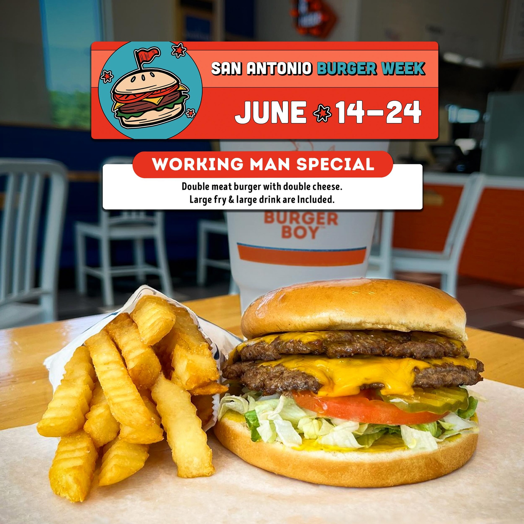 The Most Amazing Original Burger Boy – San Antonio, Texas, USA